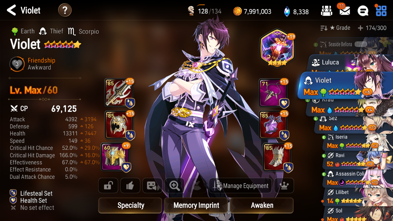 Violet or Ravi for pvp?