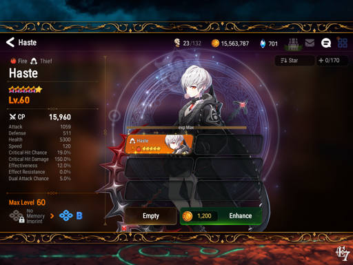 Haste memory imprint bug
