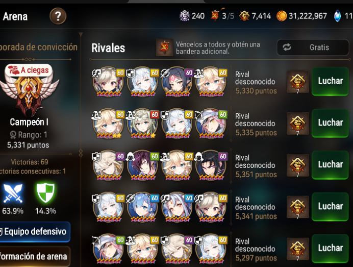 question about arena points and range