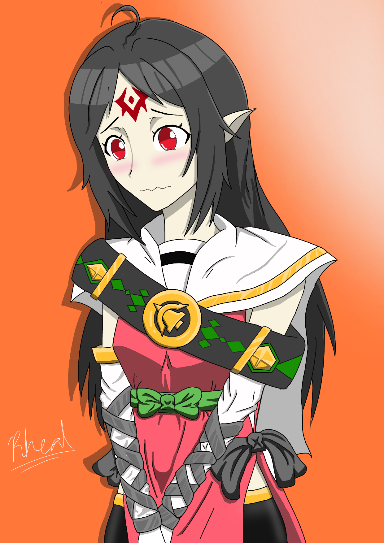 Apocalypse Ravi with Untied Haird ( No horns ) IbisPaintX