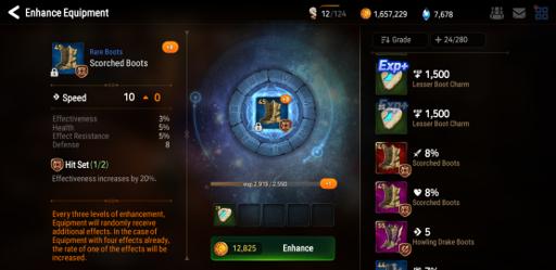 Gear stat preview