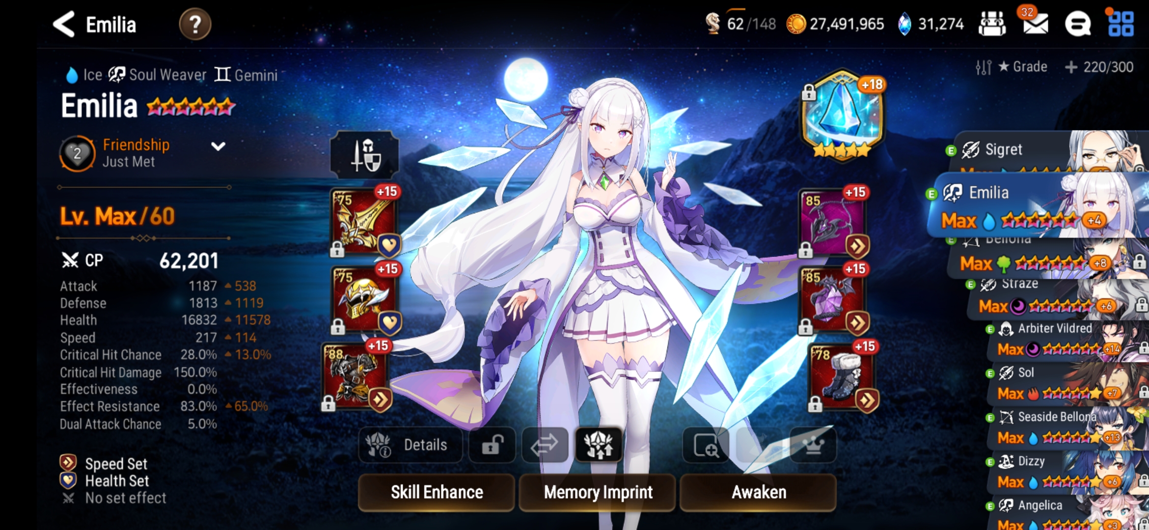 Emilia is fine, a textbook soul weaver, how is the build? 😮