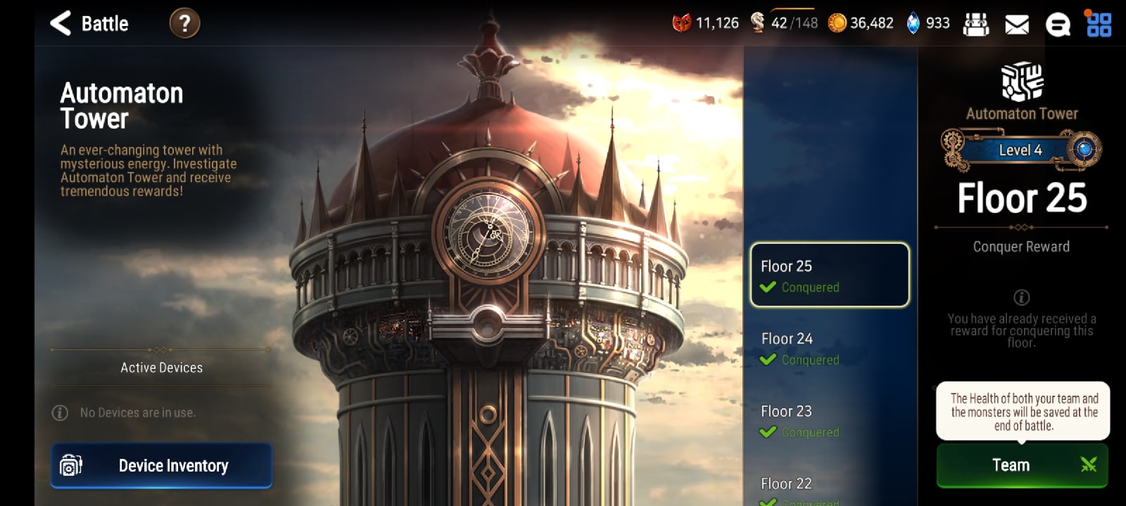 Automaton Tower Conquer & Tip Event
