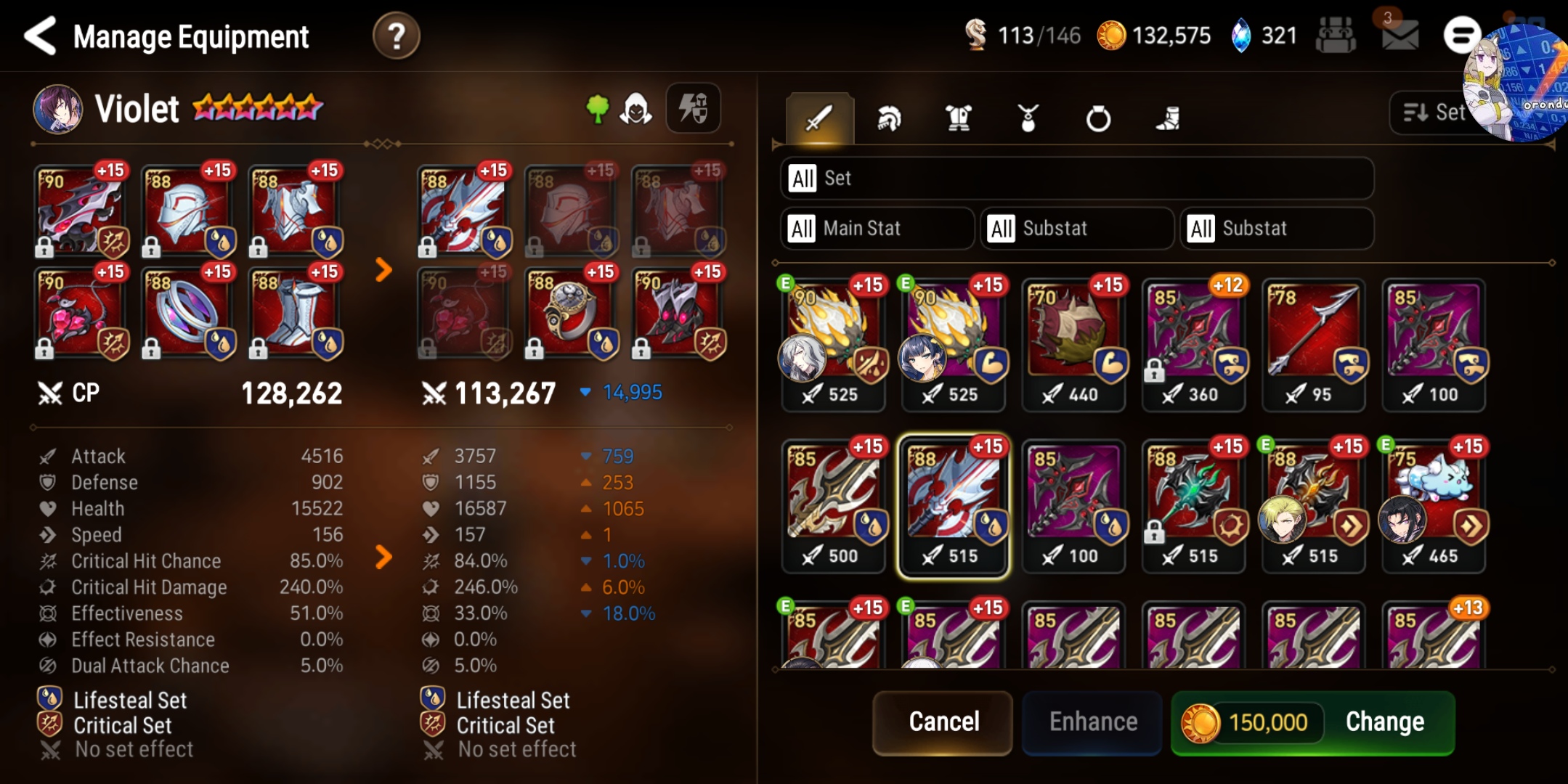 Violet build suggestions