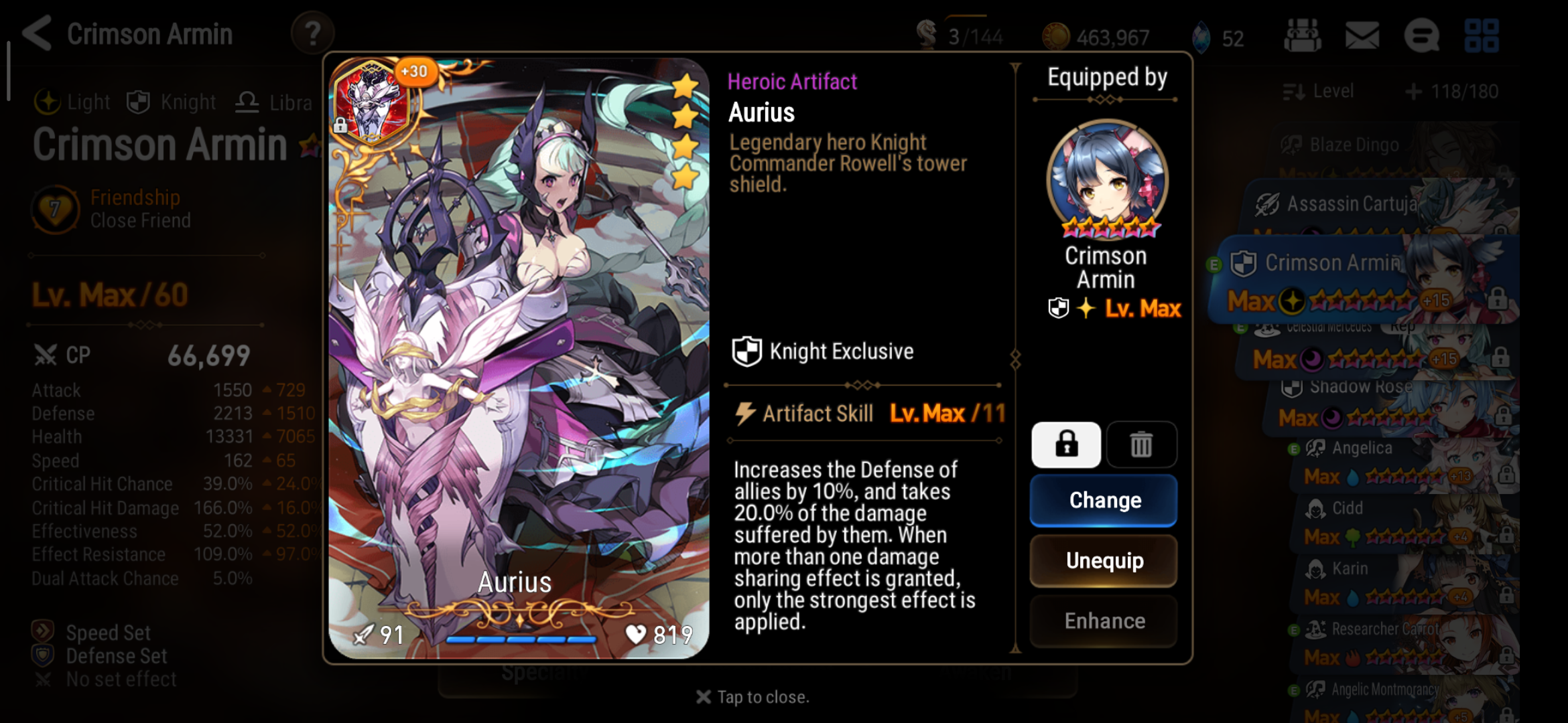 Make Aurius stackable for two?