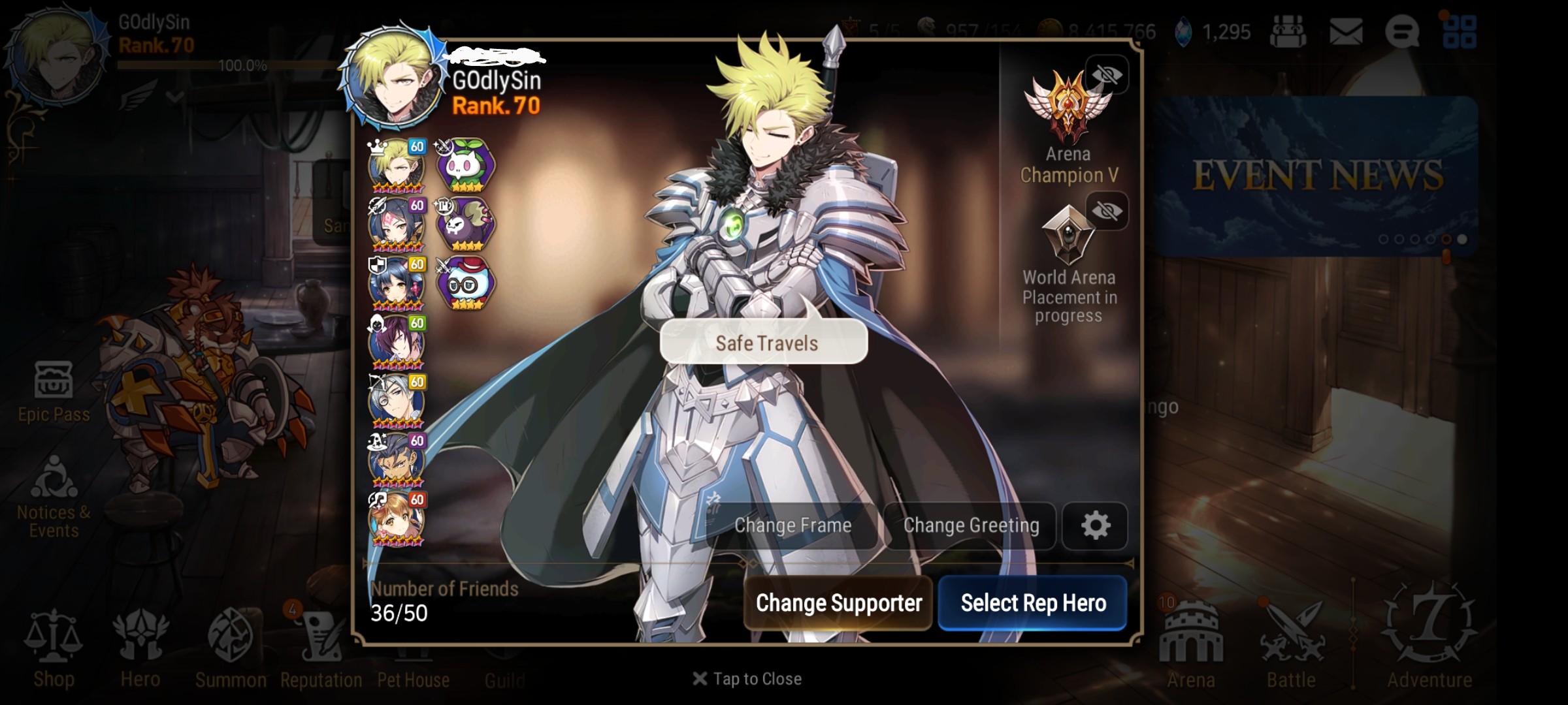 Current Champion looking to join active guild