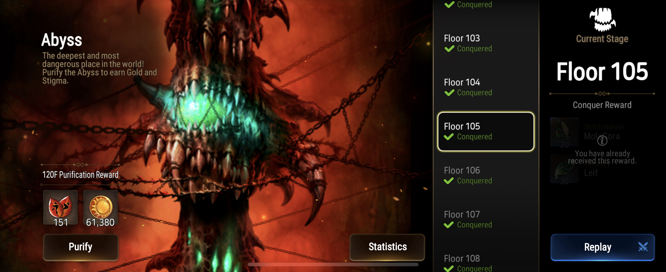 [Abyss] [Global / LeiKei / 105r]